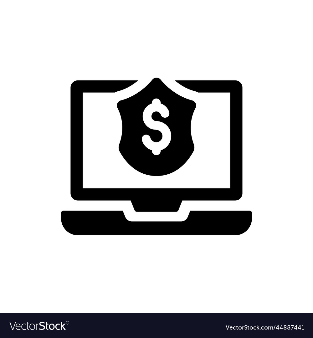 Ransomware program icon Royalty Free Vector Image