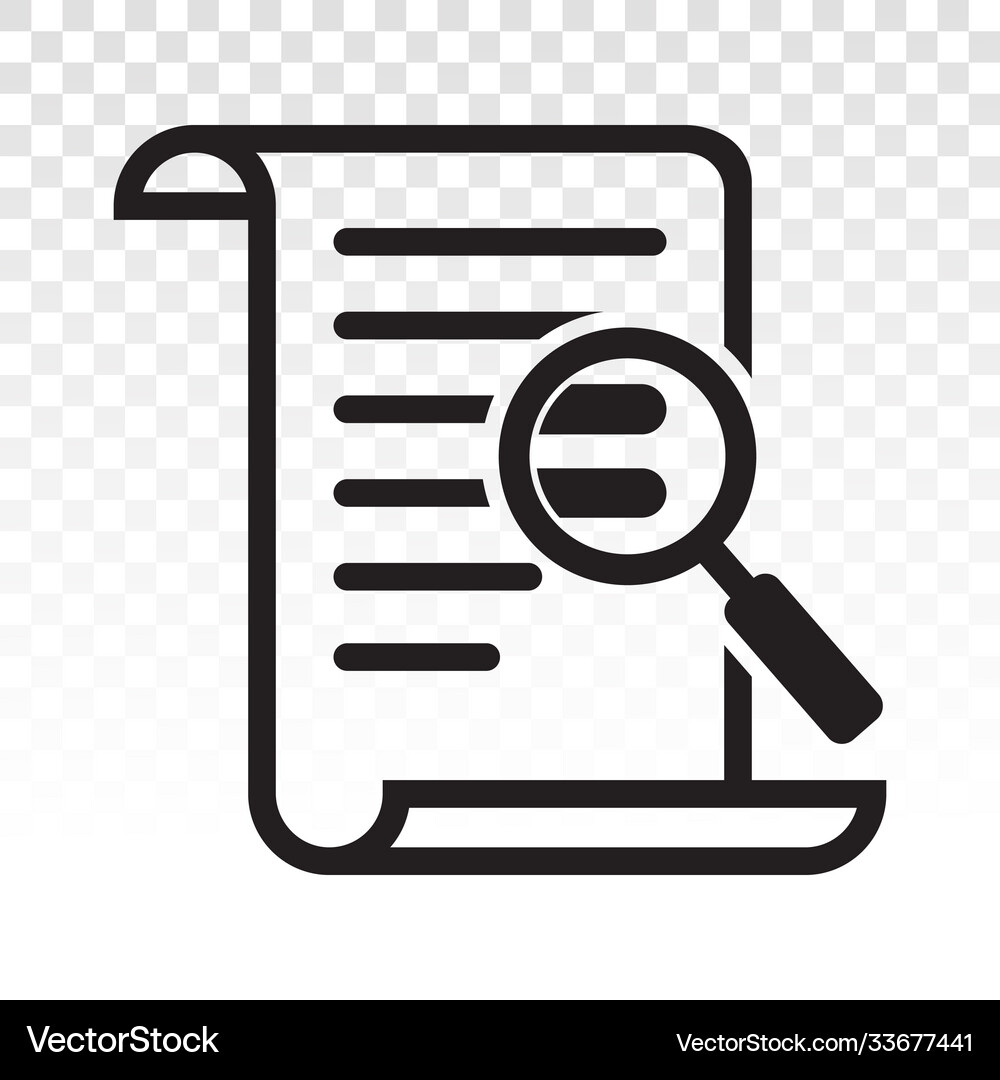 Scientific research or find file search flat icon Vector Image