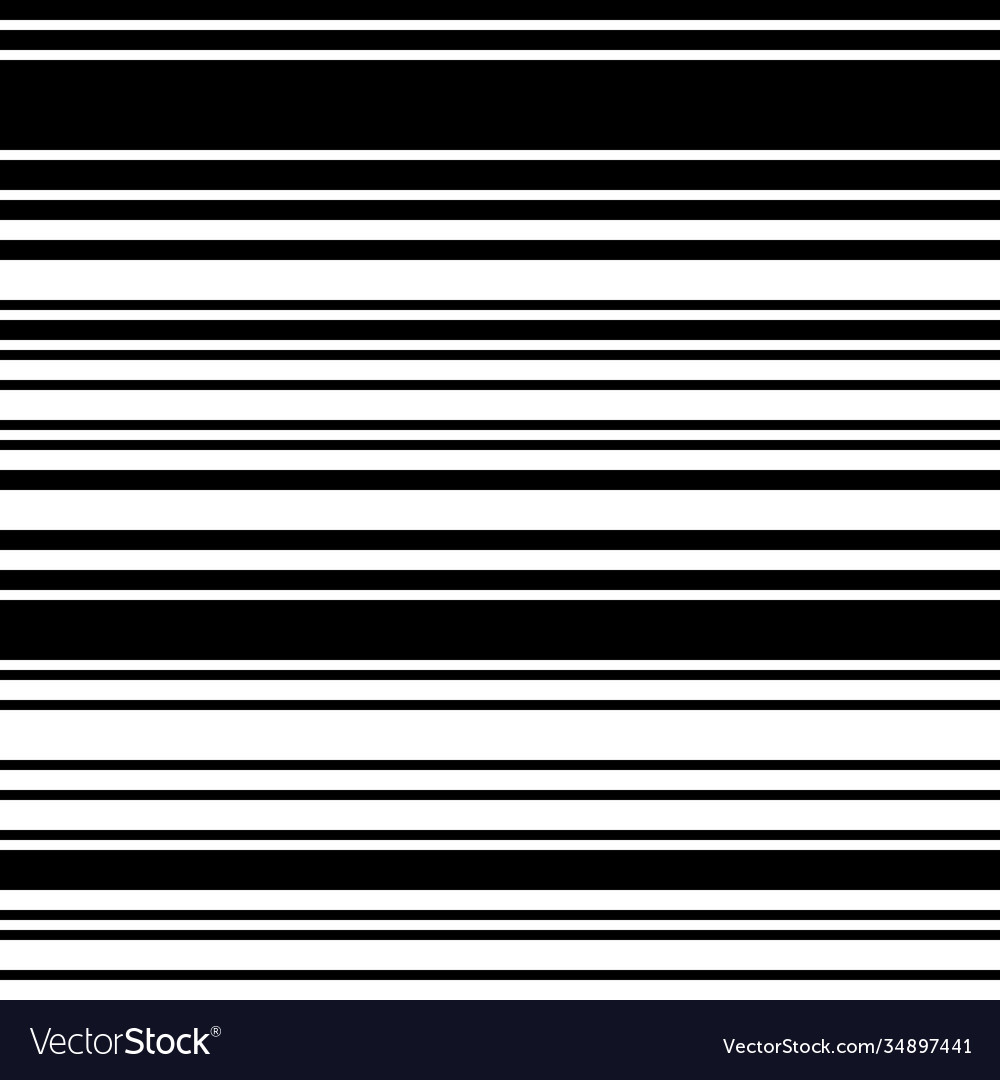 Seamless pattern with horizontal black lines Vector Image