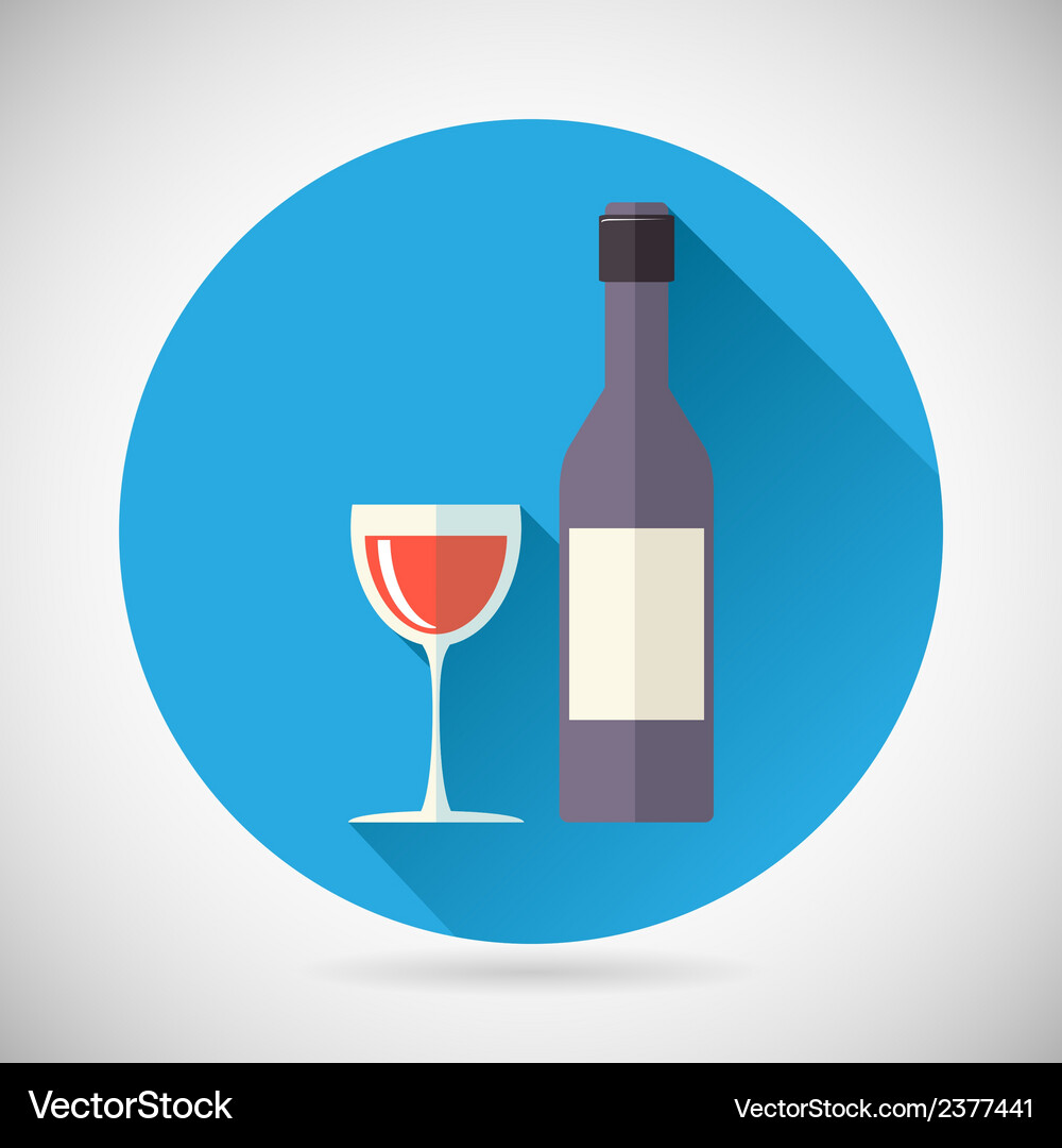 Wine luxury alcohol symbol bottle with stopper Vector Image