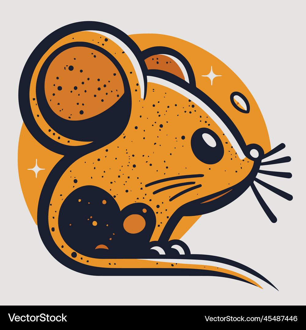 Cartoon mouse of a cute Royalty Free Vector Image