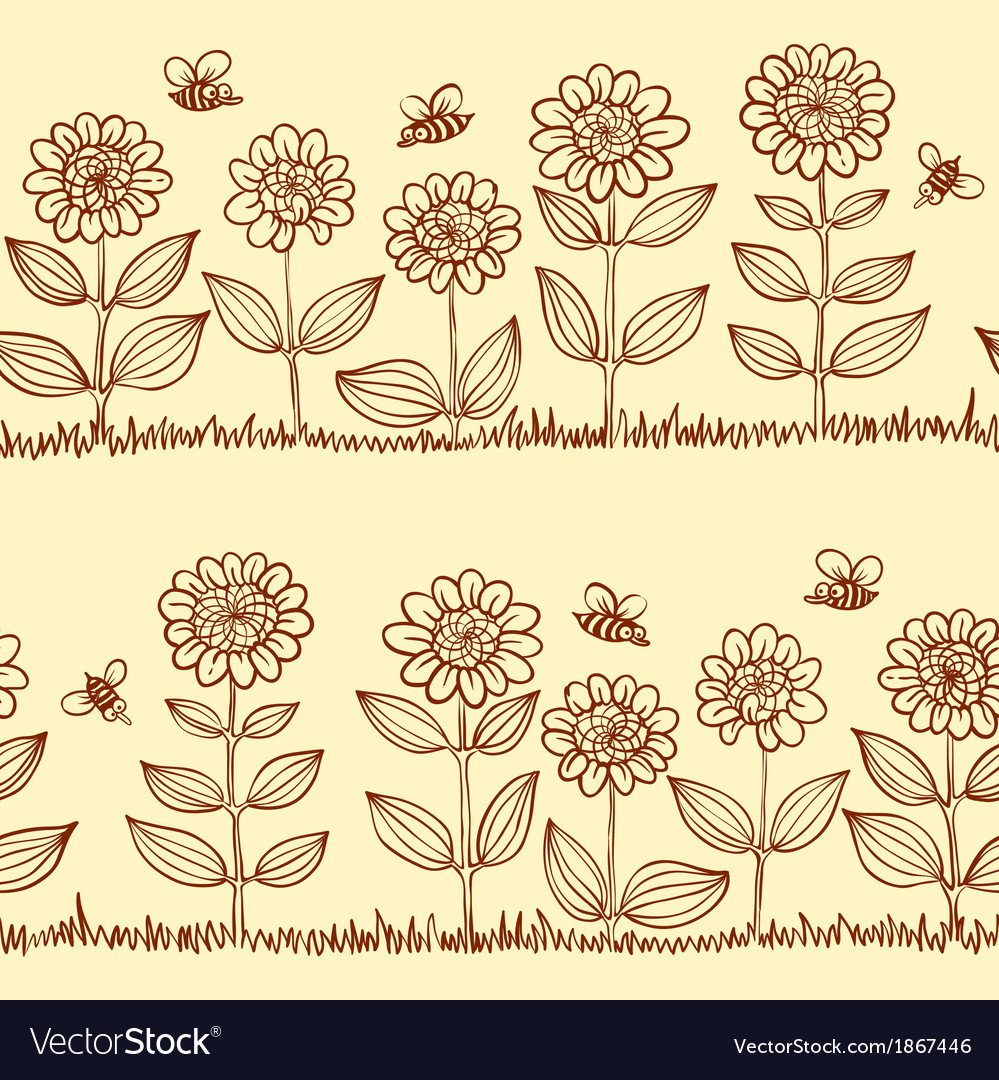 Doodle seamless pattern Royalty Free Vector Image
