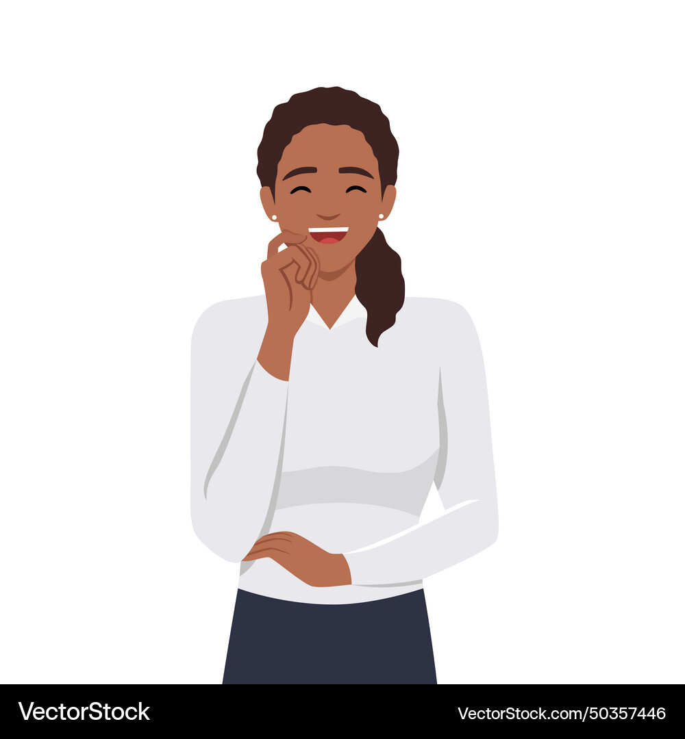 Happiness laughing smiling positive emotions Vector Image