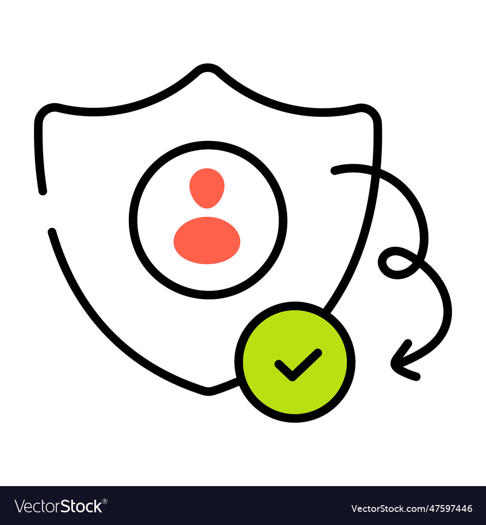 Safe profile Royalty Free Vector Image - VectorStock