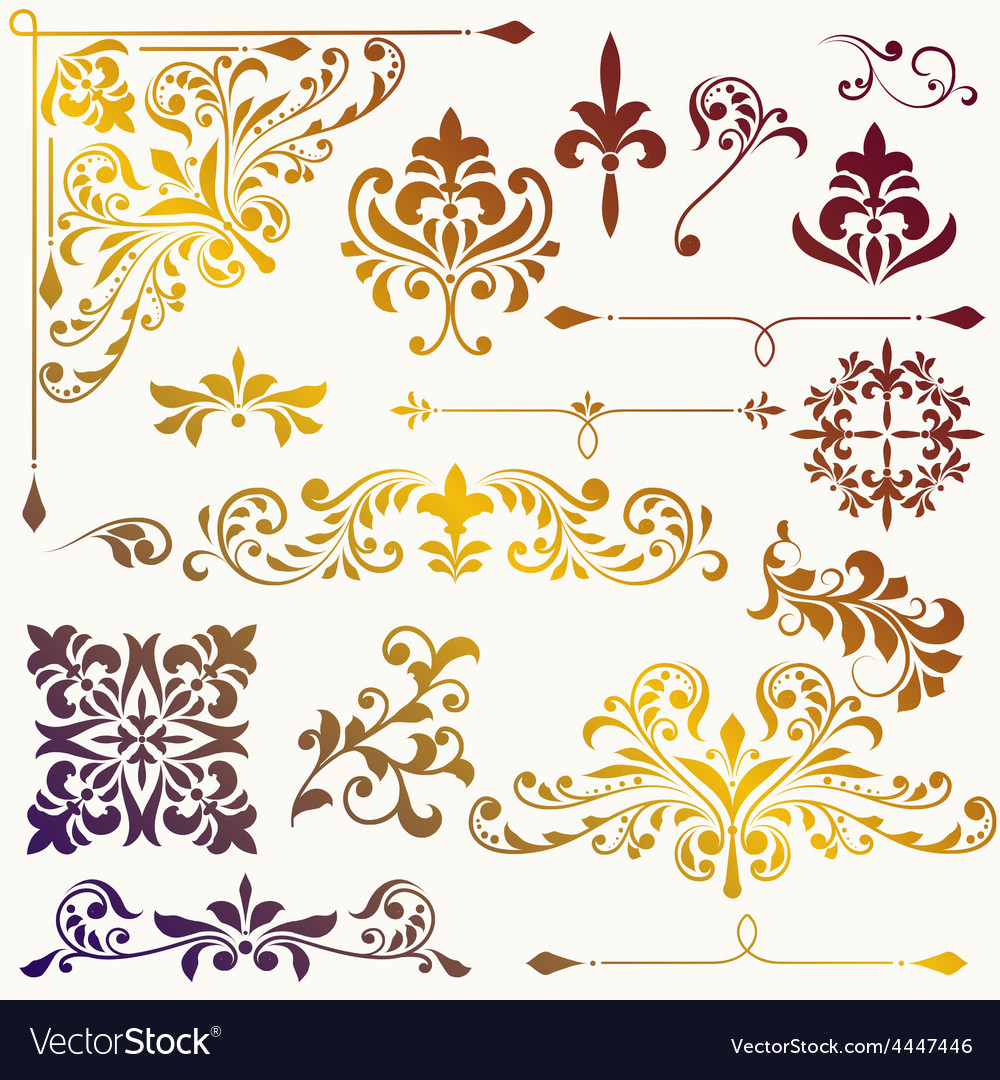 Spring design elements Royalty Free Vector Image