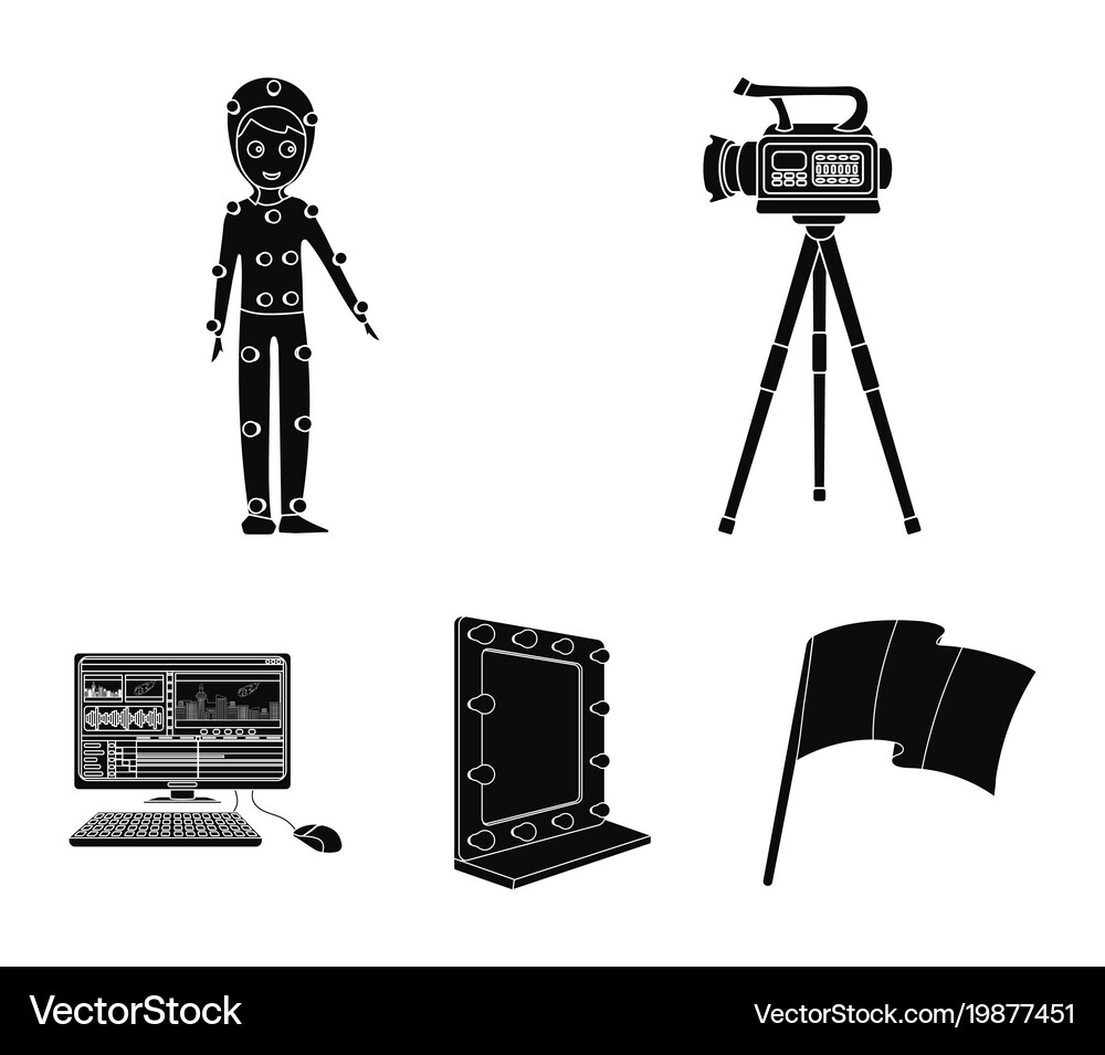 A movie camera suit for special effects Royalty Free Vector