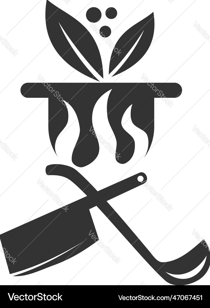 Cooking logo template icon brand identity Vector Image