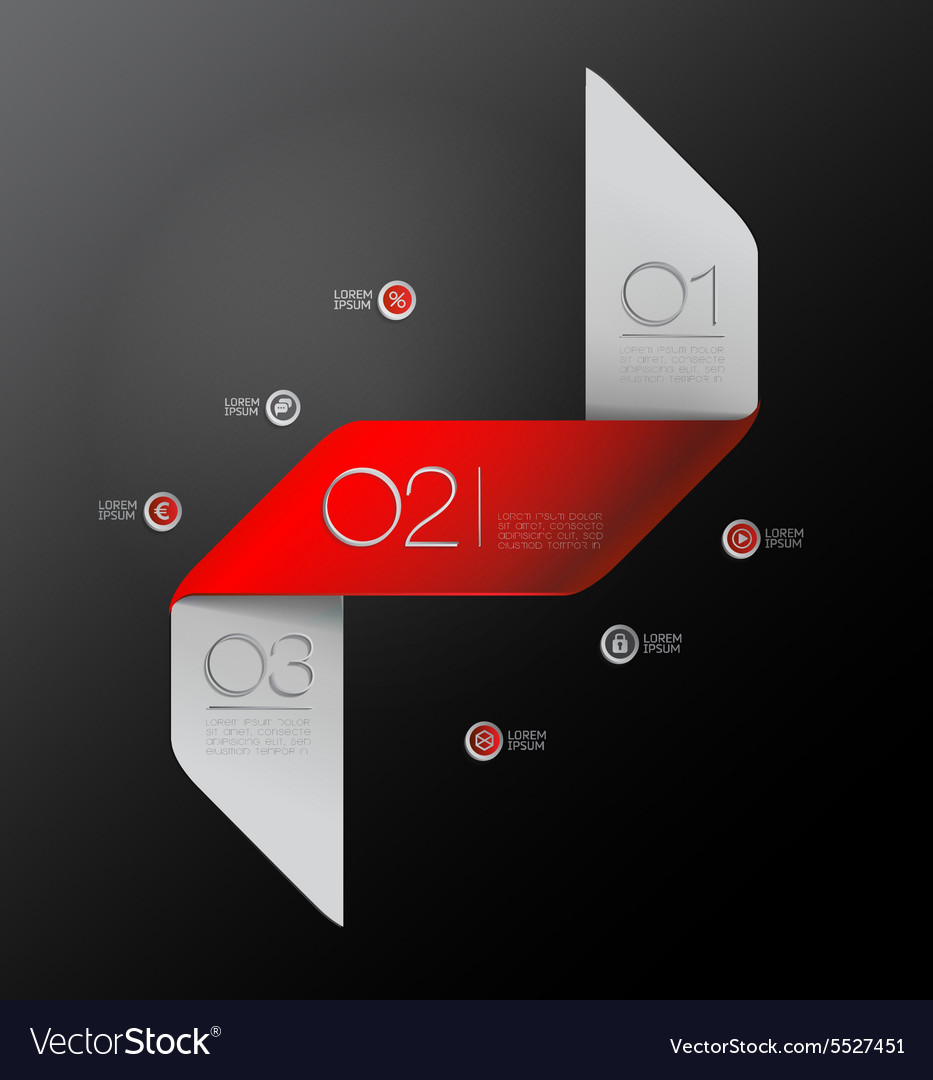 Design elements for options Royalty Free Vector Image