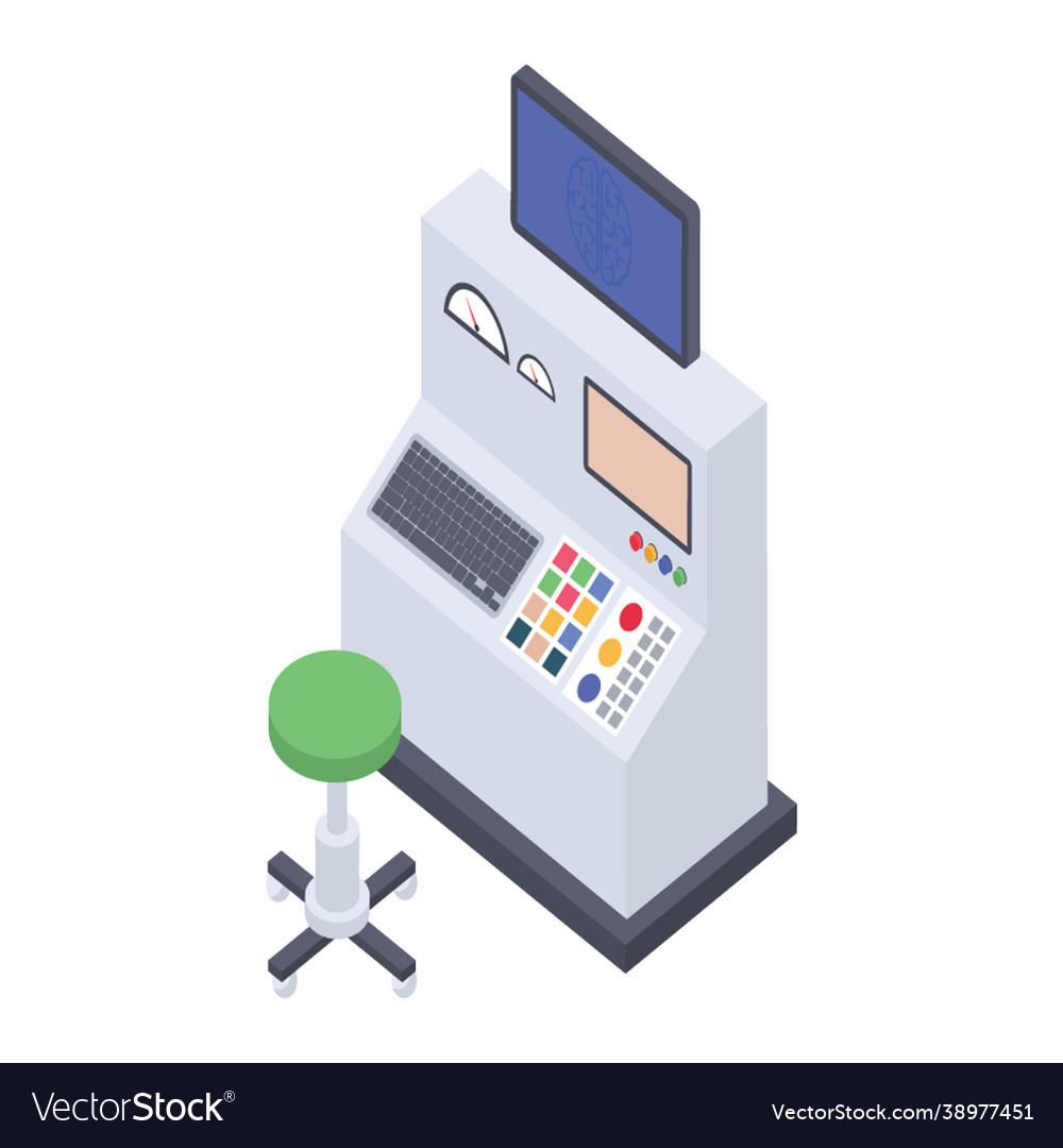 Diagnostic machine technology Royalty Free Vector Image