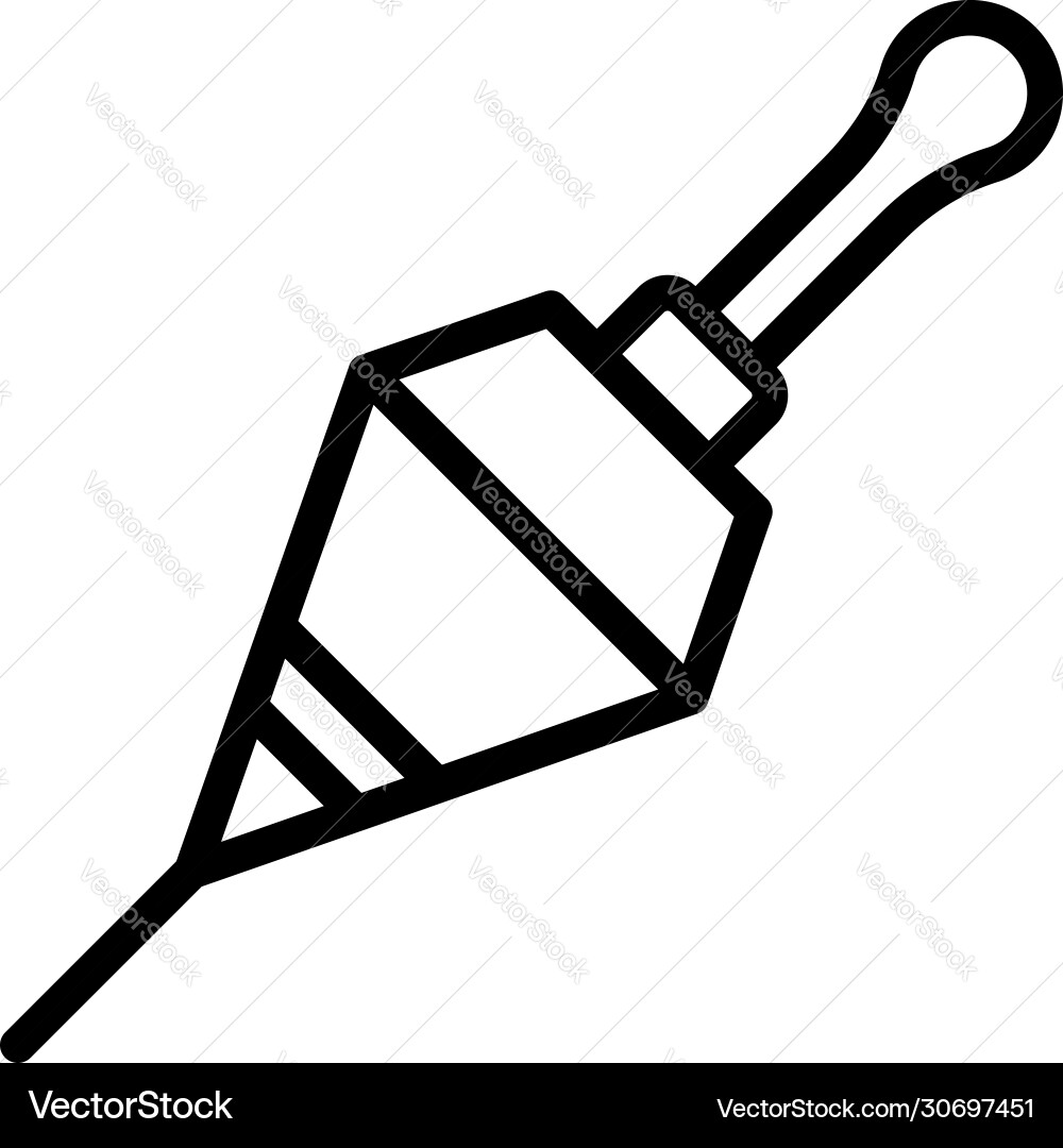 Fishing floating bobber icon outline style Vector Image