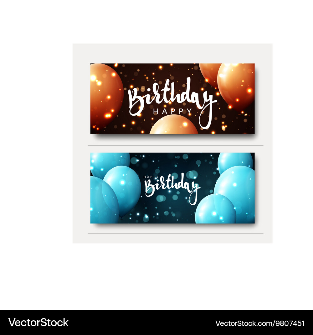 Happy birthday calligraphic inscription Royalty Free Vector