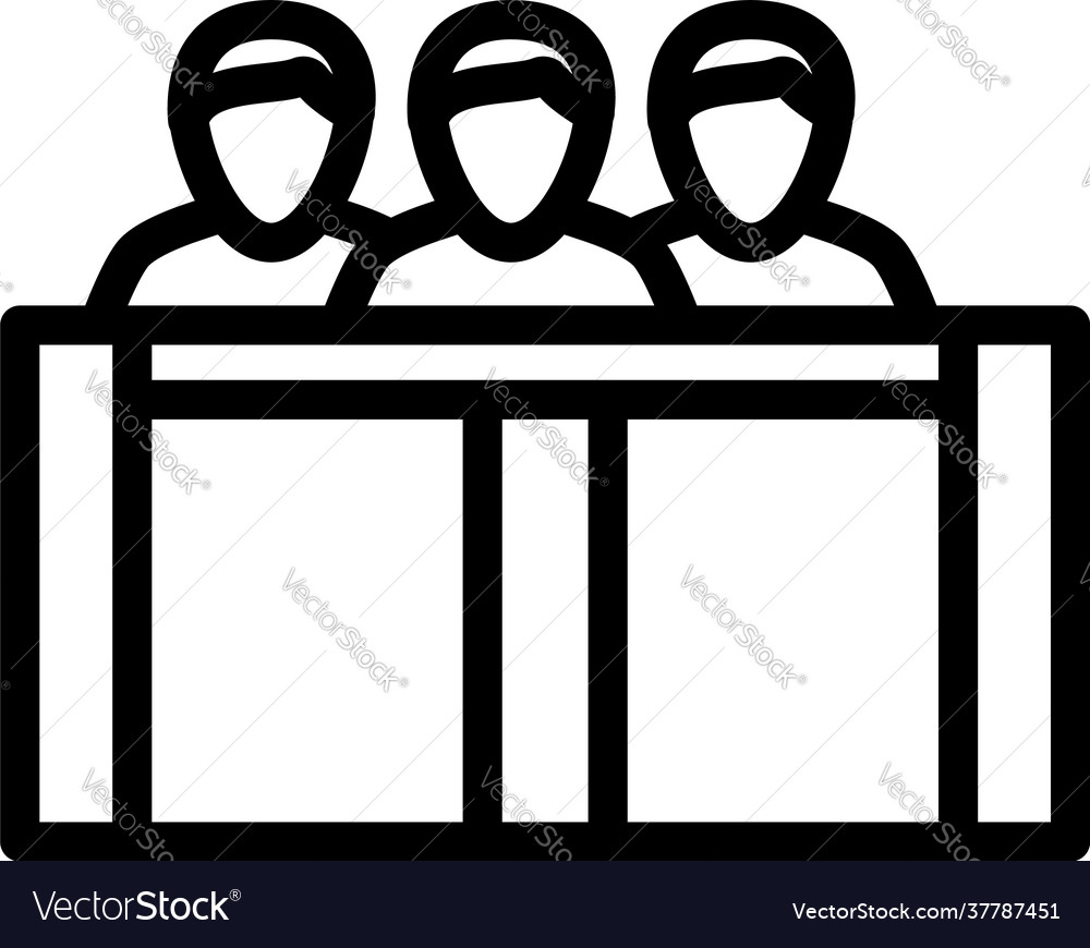 Jury icon Royalty Free Vector Image - VectorStock