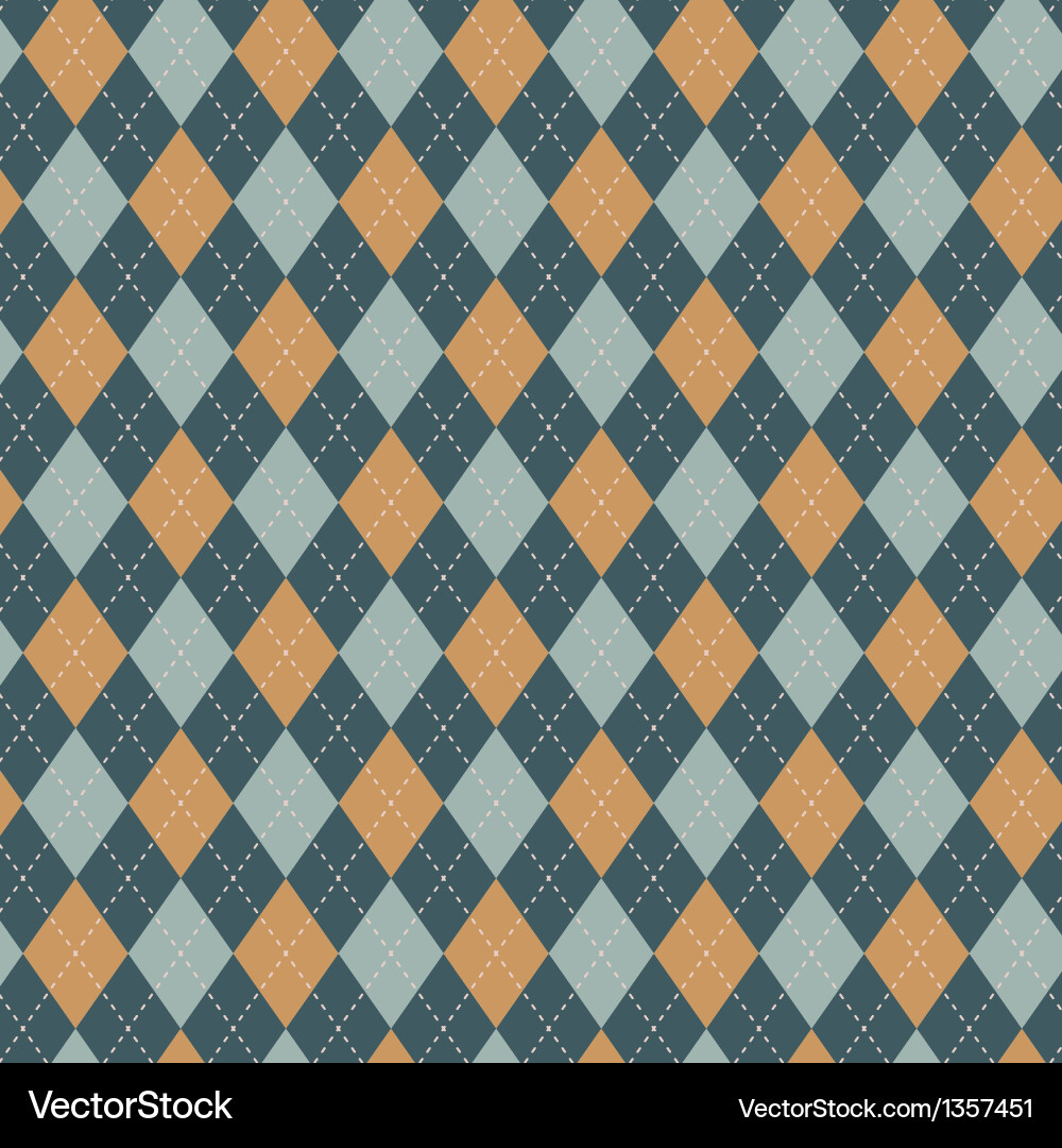 Seamless argyle pattern Royalty Free Vector Image
