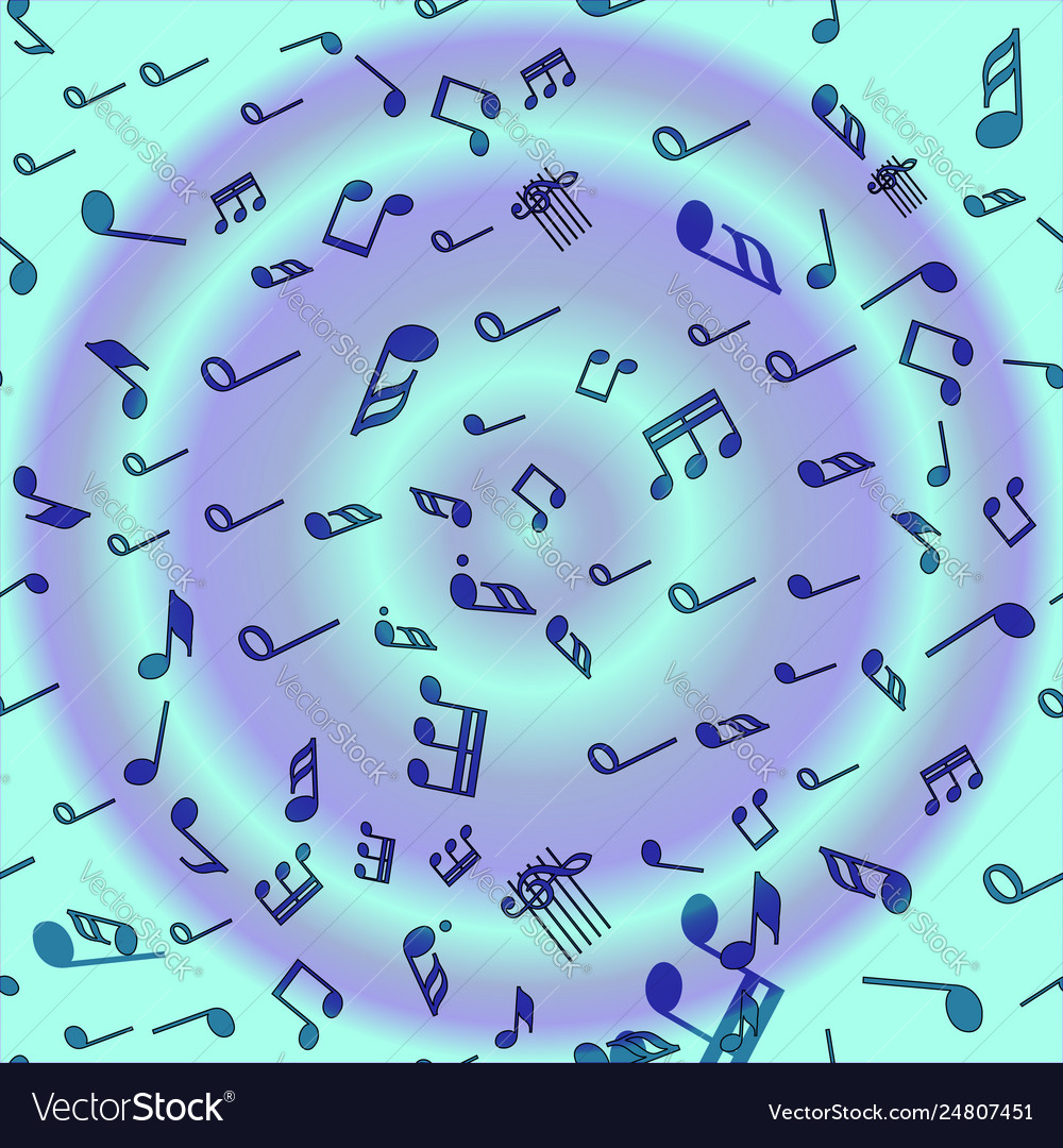 Nahtlose Noten Muster Lizenzfreies Vektorbild