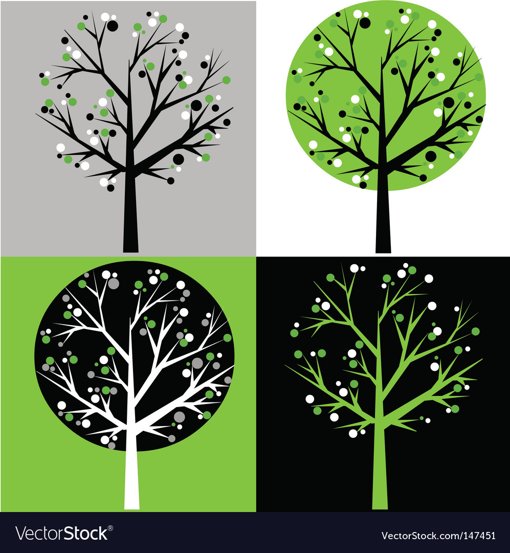 Tree background Royalty Free Vector Image - VectorStock