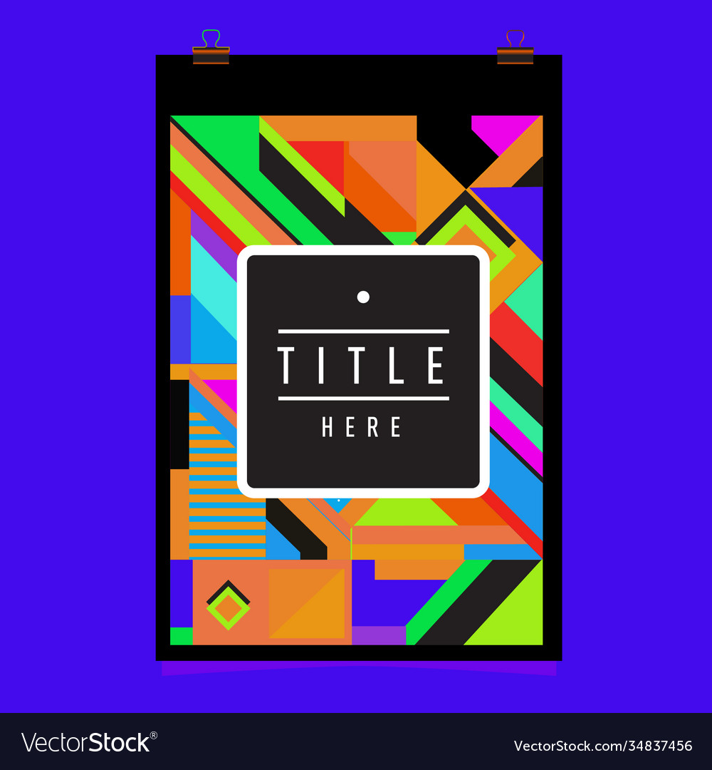 Abstract colorful geometric pattern background Vector Image