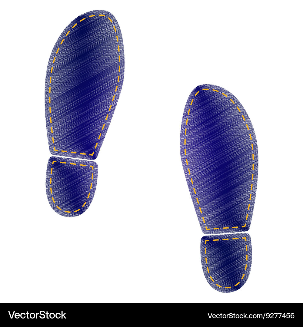 Imprint soles shoes sign Royalty Free Vector Image