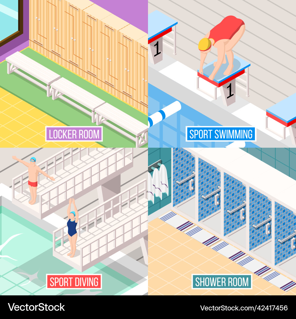 Sport swimming design concept Royalty Free Vector Image