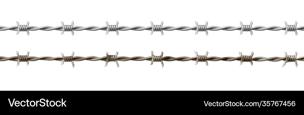 Wire barb prison cell seamless border jailhouse Vector Image