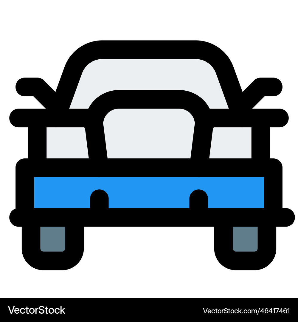 A wheeled motor vehicle or automobile Royalty Free Vector