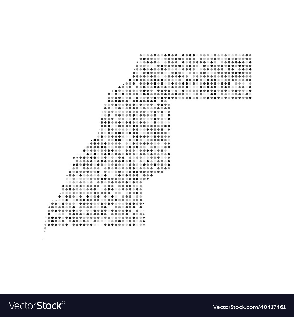 Abstract Dotted Black And White Halftone Effect Vector Image