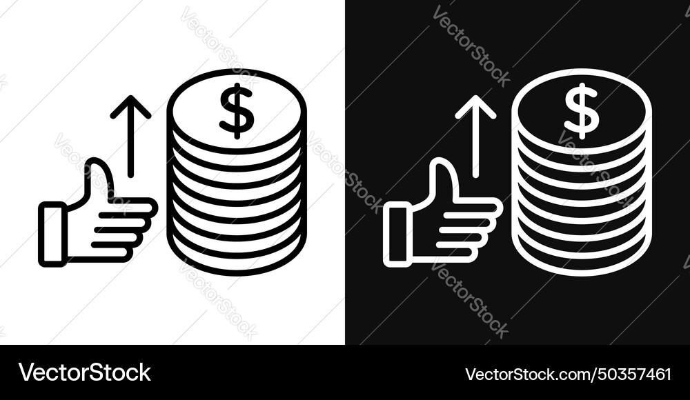 Advantage icon set growth buisnness benefit logo Vector Image