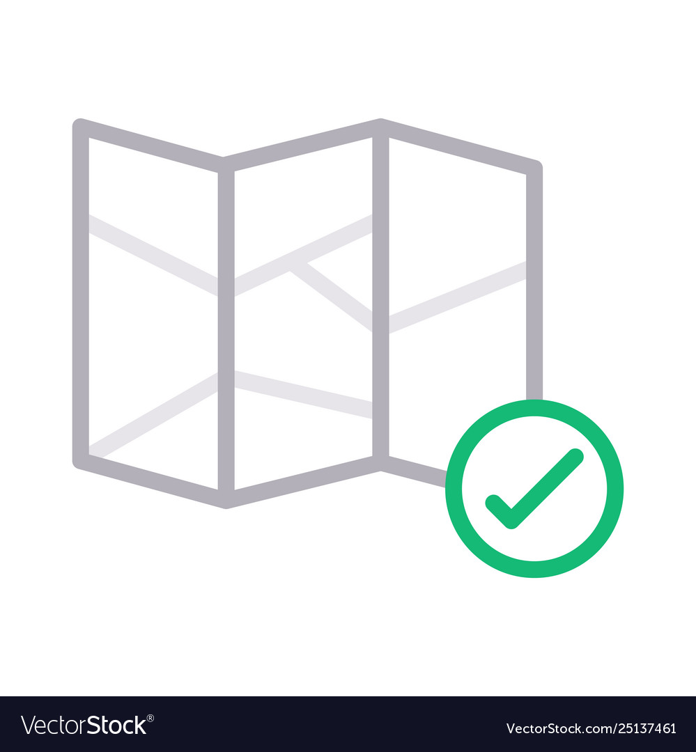 Check map Royalty Free Vector Image - VectorStock