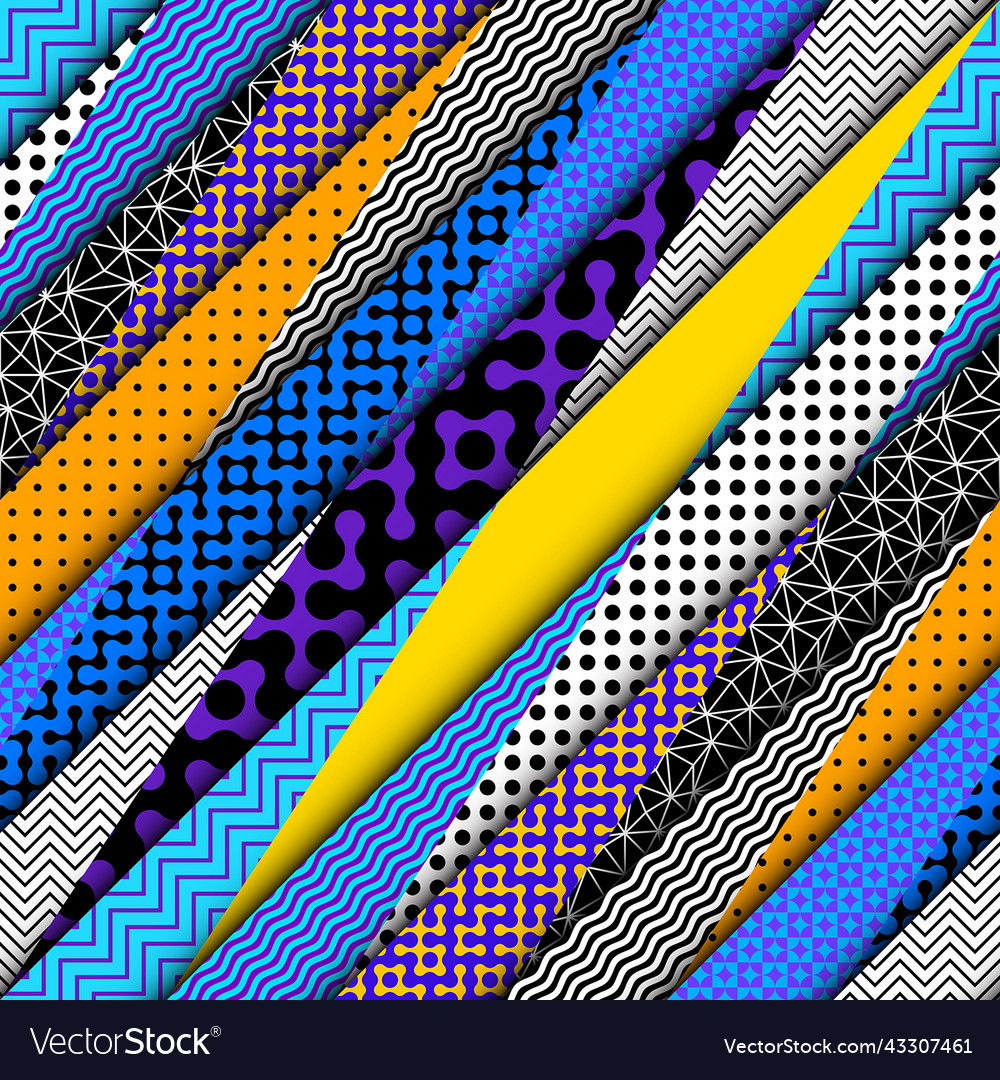 Geometric abstract pattern triangles style Vector Image