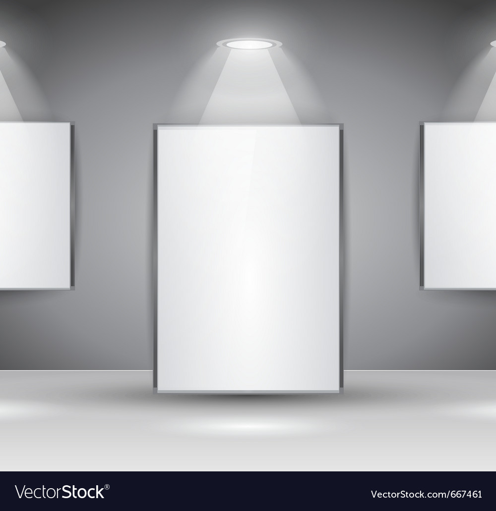 Showroom panel Royalty Free Vector Image - VectorStock