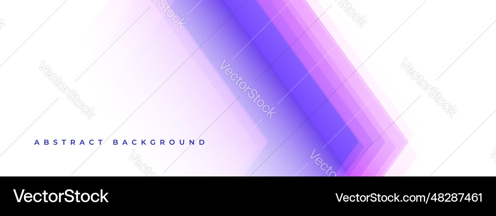 White and purple modern abstract wide banner Vector Image