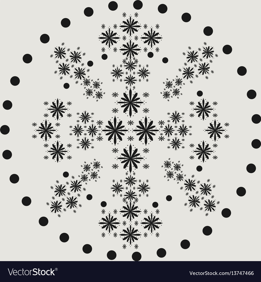 Abstract dotted shape design element Royalty Free Vector