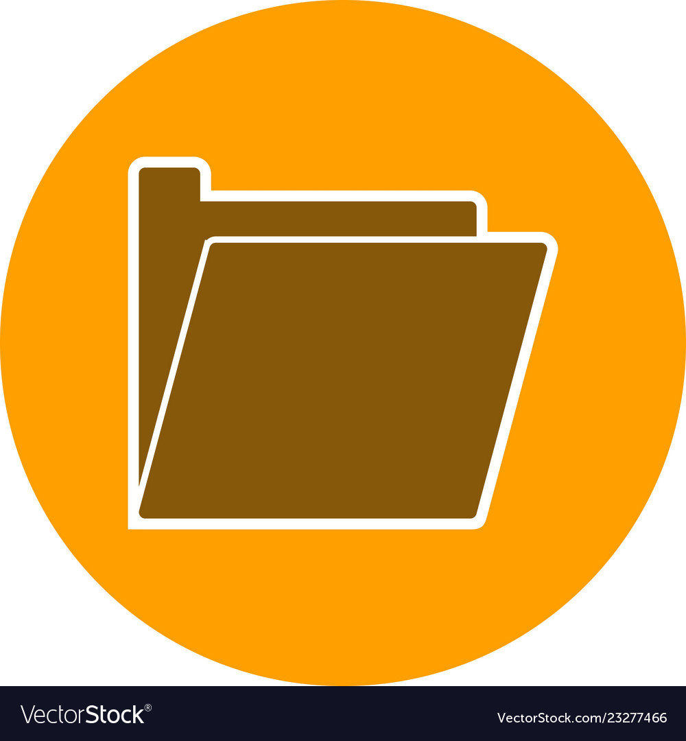 Folder icon Royalty Free Vector Image - VectorStock