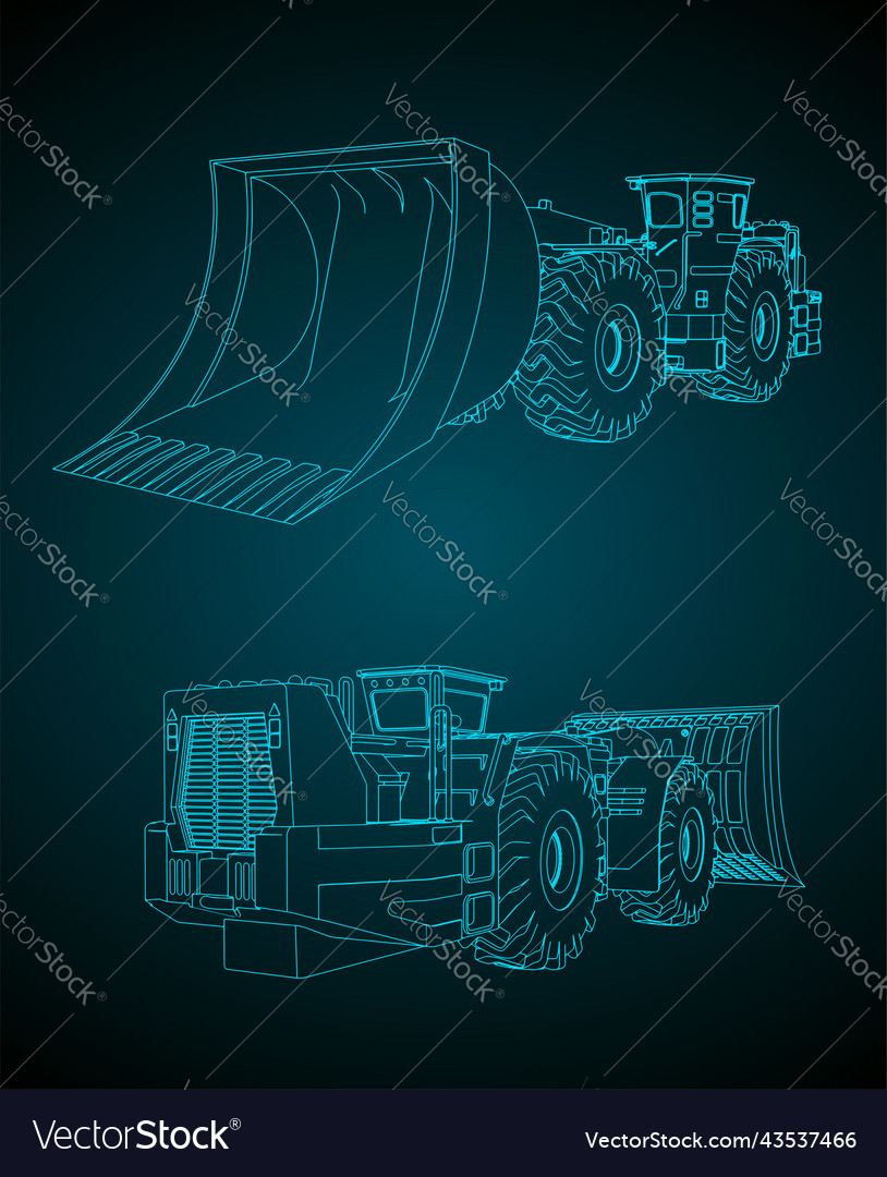 Heavy loader Royalty Free Vector Image - VectorStock
