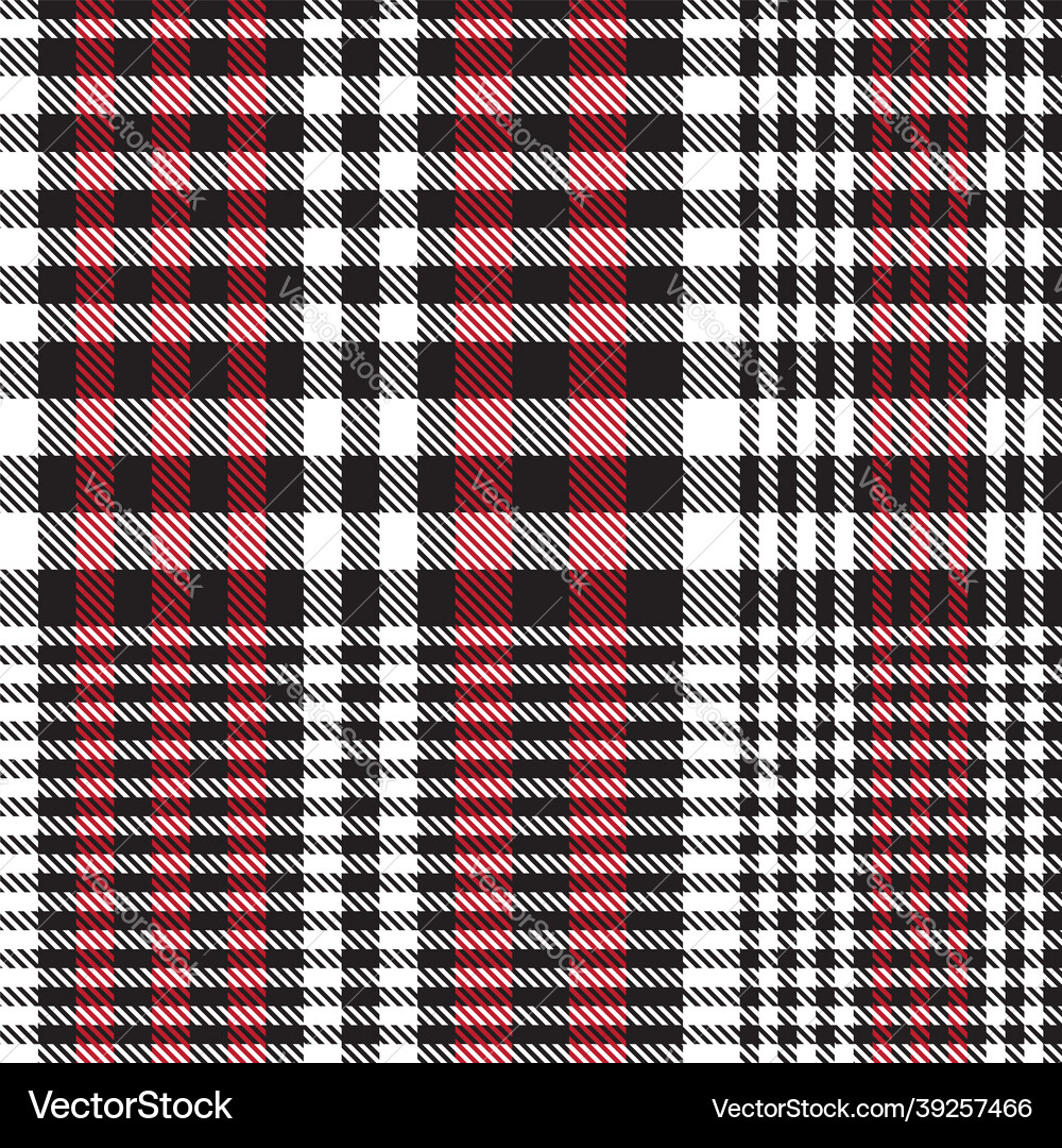 Red asymmetric plaid textured seamless pattern Vector Image