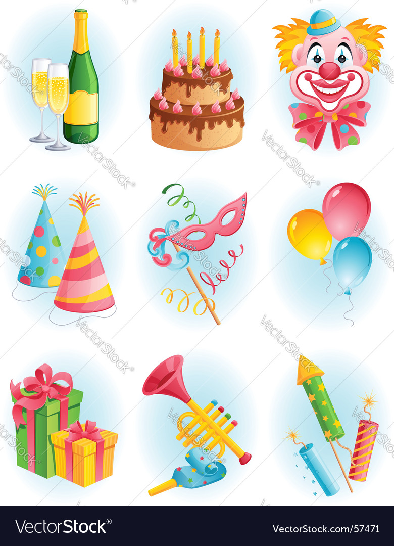 Celebration elements Royalty Free Vector Image