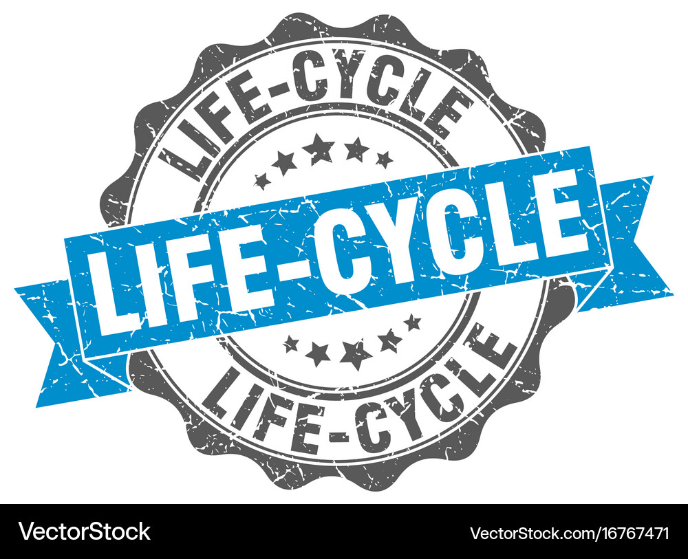 Life-cycle stamp sign seal Royalty Free Vector Image