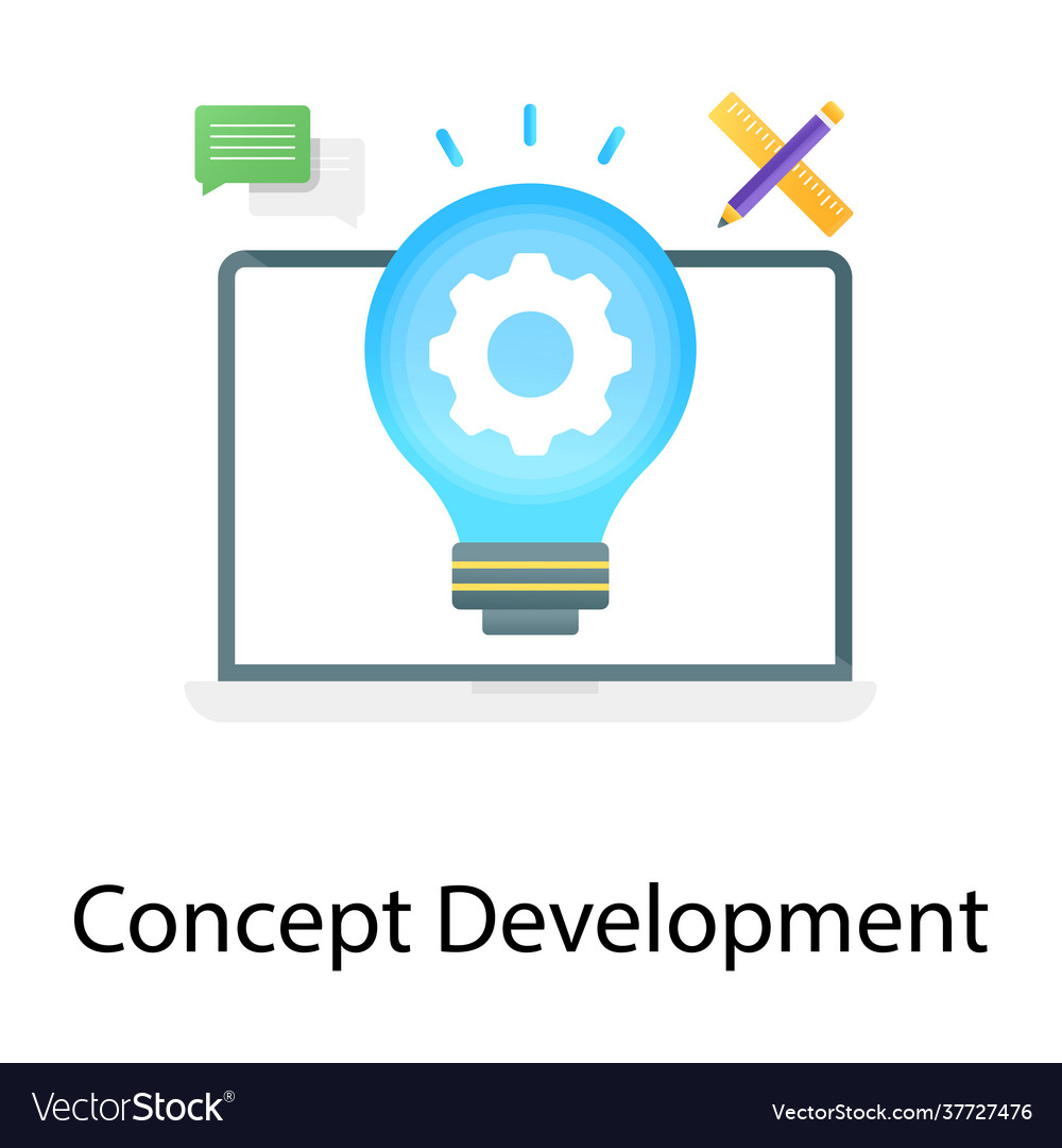 Concept development Royalty Free Vector Image - VectorStock