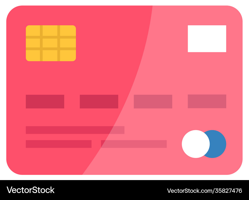 Credit card for payment financial operations Vector Image