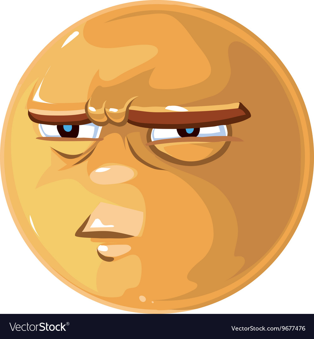 Glaring emotion Royalty Free Vector Image - VectorStock Glaring emotion Royalty Free Vector Image - VectorStock