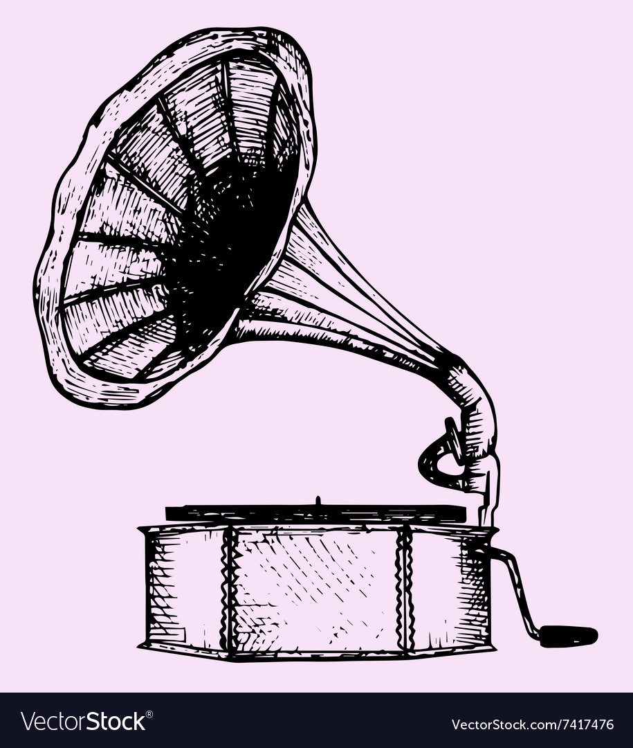 Gramophone Royalty Free Vector Image - VectorStock