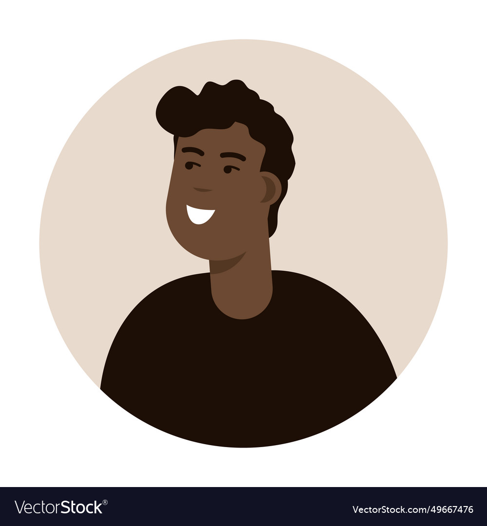 Modern circle avatar Royalty Free Vector Image