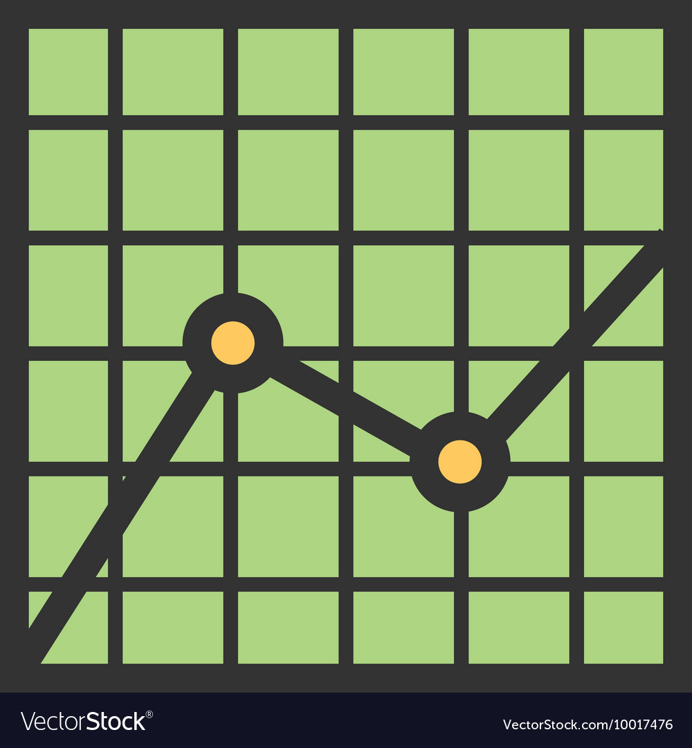 Multiple trend chart Royalty Free Vector Image