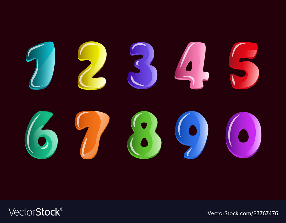 Numbers2 Royalty Free Vector Image - VectorStock