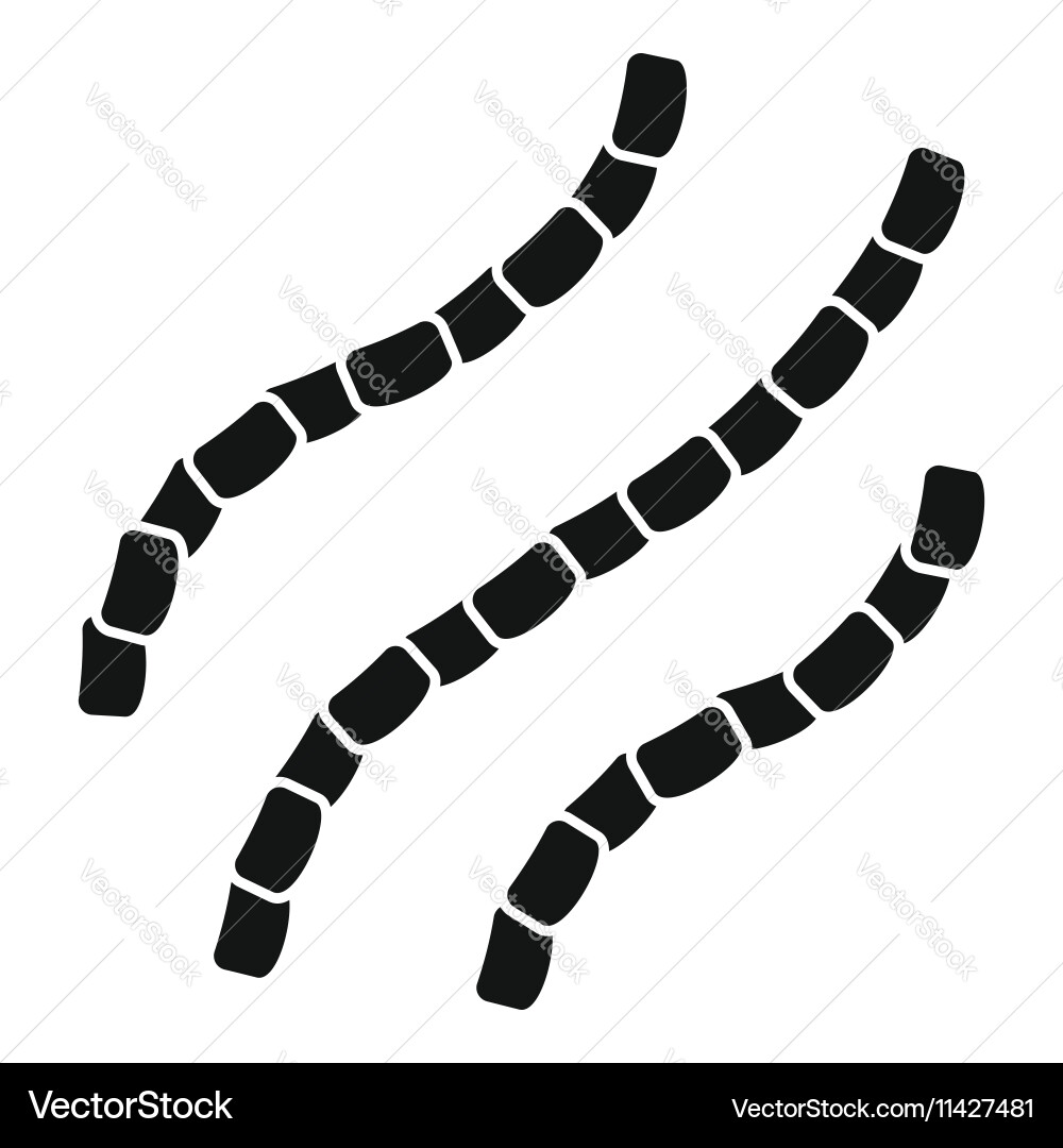 Escherichia coli icon simple style Royalty Free Vector Image