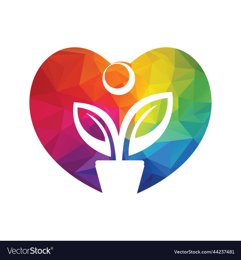 Flower Pot And Plant Logo Royalty Free Vector Image