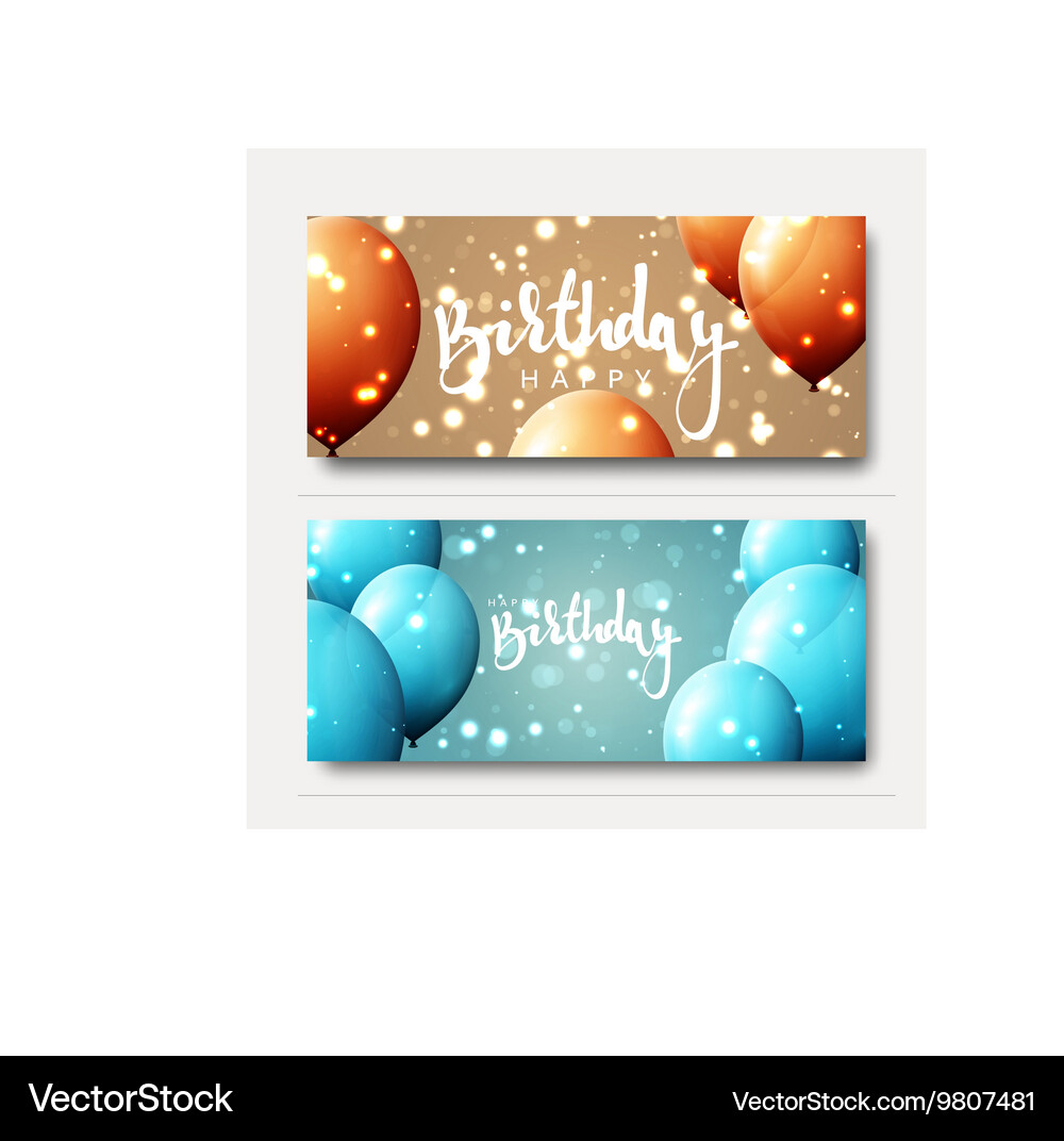 Happy birthday calligraphic inscription Royalty Free Vector