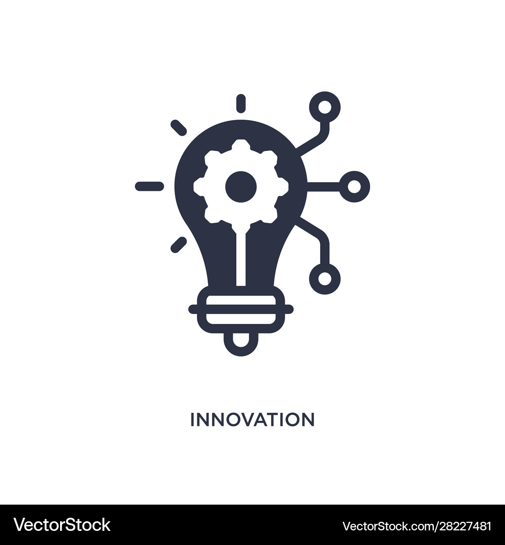 Innovation Icon - Lightbulb Royalty Free Vector Image