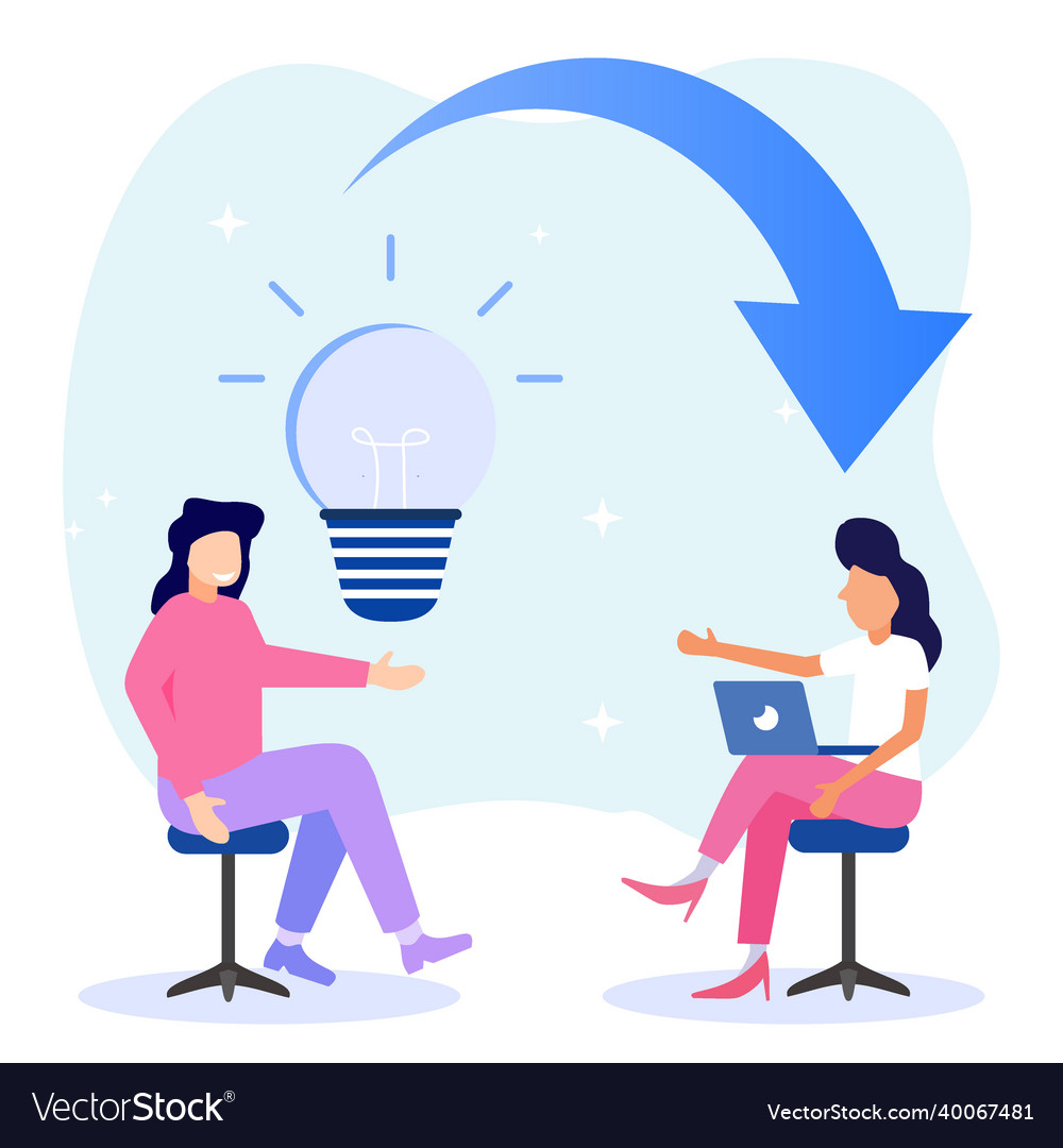 Knowledge Transfer & Learning Royalty Free Vector Image