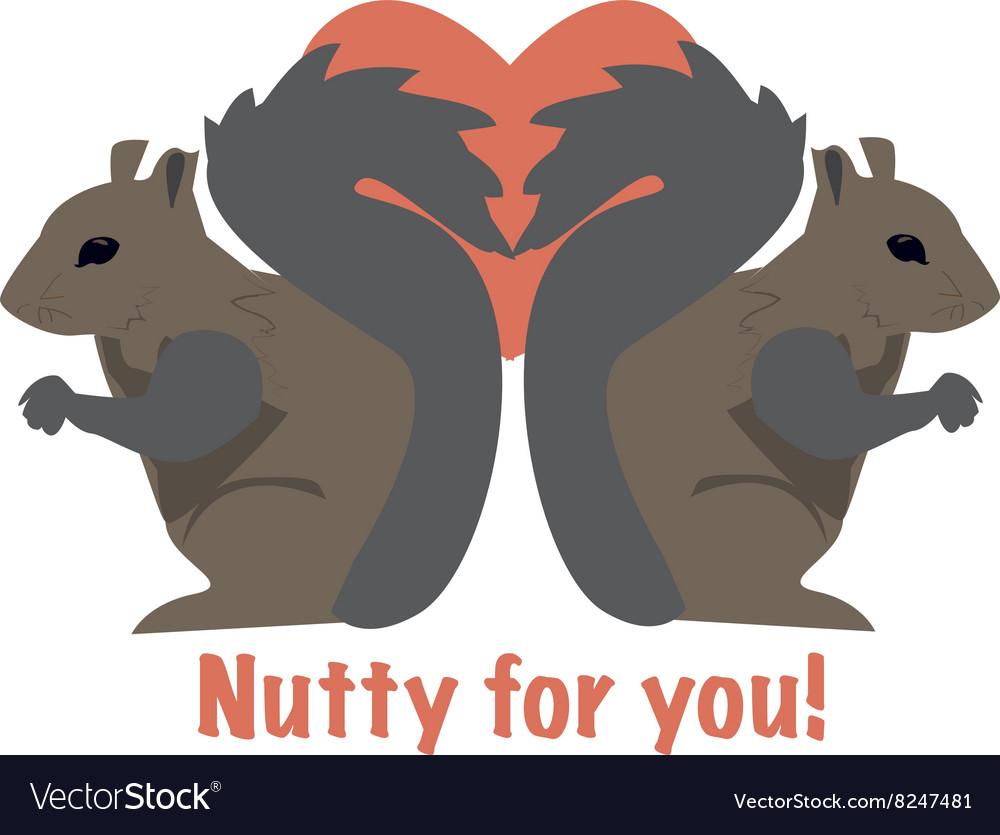 Nutty for you Royalty Free Vector Image - VectorStock