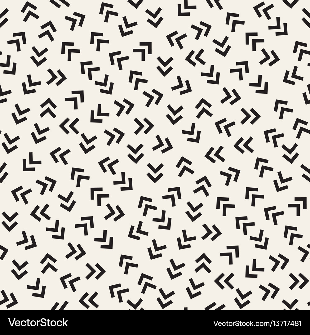 Trendy texture with scattered geometric shapes Vector Image